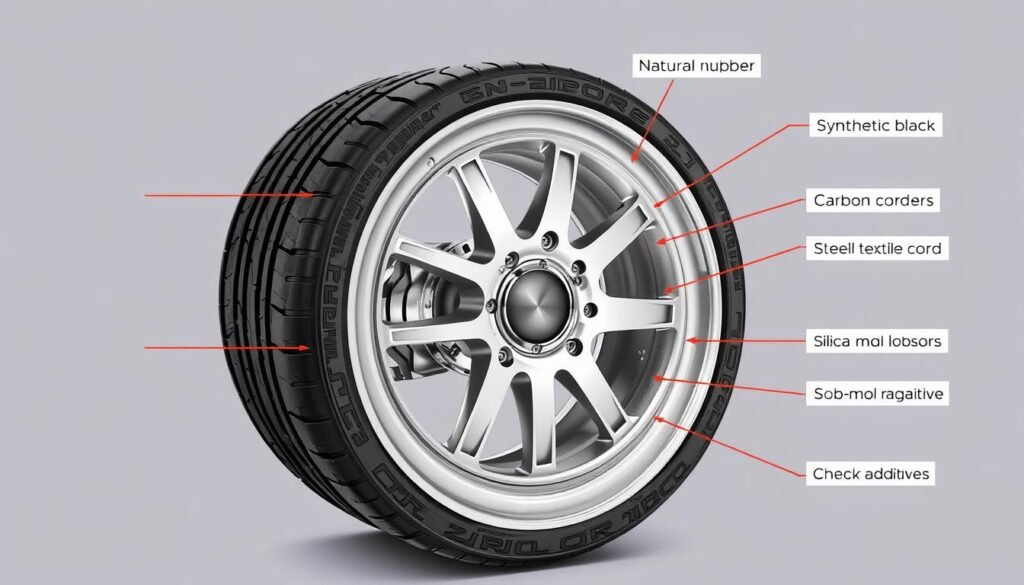 7 Essential Materials That Make Up Modern Tyre | Complete Guide